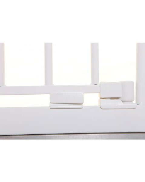 DREAMBABY CHELSEA XTRA-TALL WHITE GATE & EXTENSION SET (2 GATES 2 EXTE ...